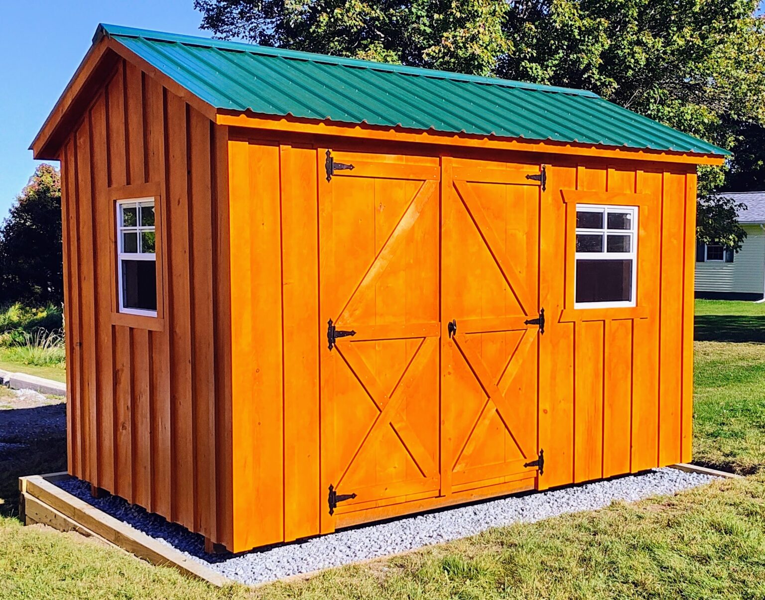 Amish 8' x 12' Board and Batten Shed - Windvisuals
